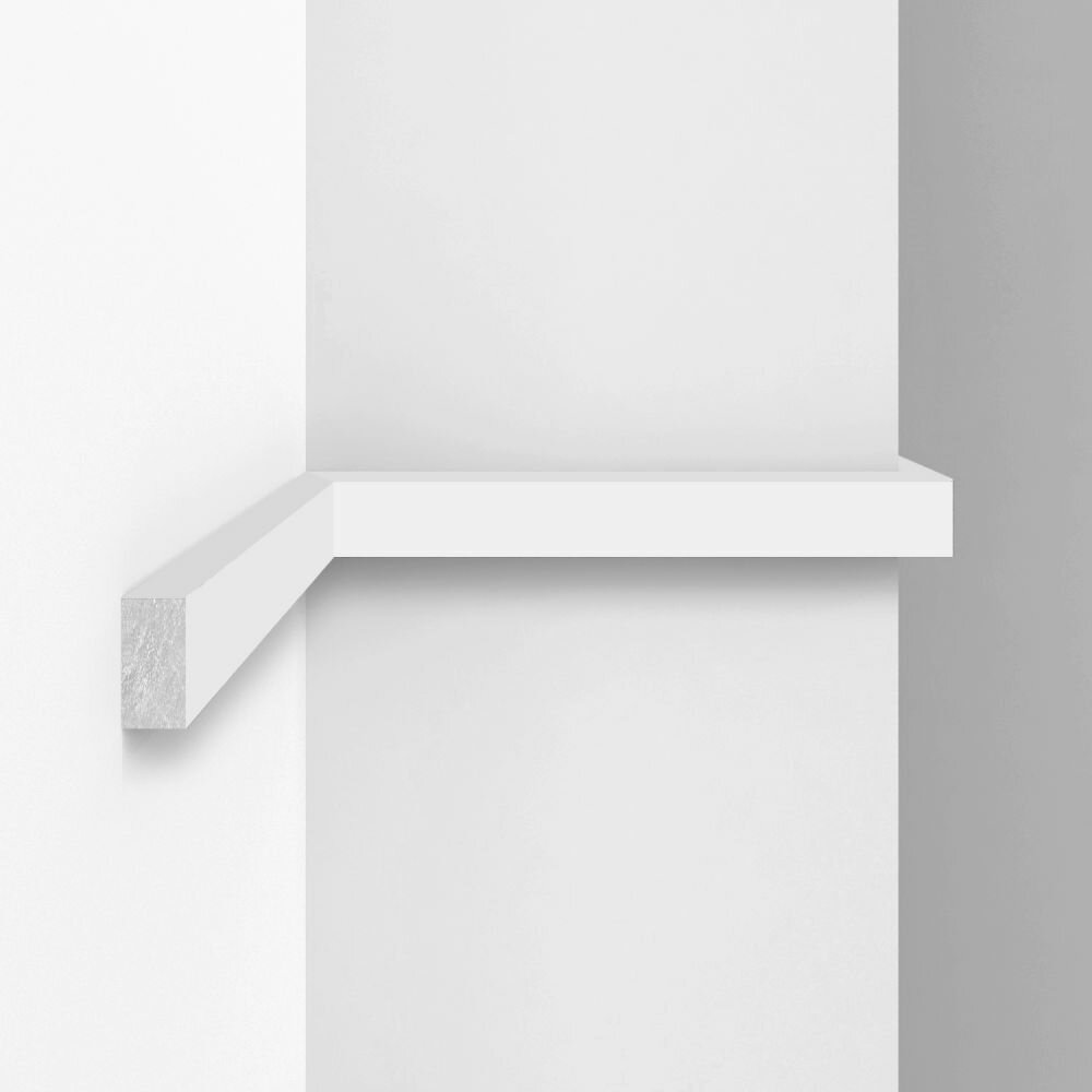 Молдинг Гладкий Decomaster D047ДМ В20хШ10хД2900 мм / Декомастер.