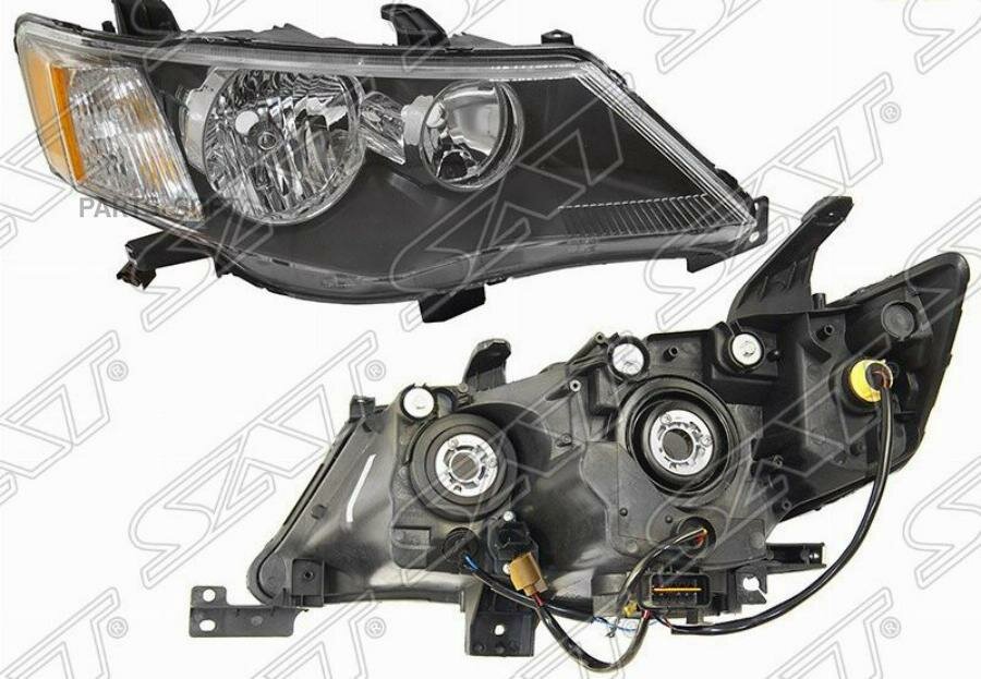 Фара Mitsubishi Outlander 05-09 (Справа/ Галоген/ С электрокорректором) SAT ST-214-1188R | цена за 1 шт