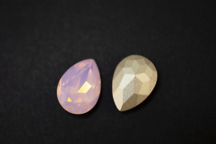 Кристалл Капля 18х13мм, цвет Rose Water Opal Premium, стекло, 26-078, 1шт