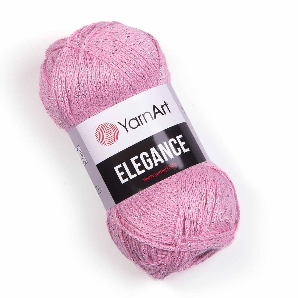 Пряжа Elegance (YarnArt), розовый - 109, 88% хлопок, 12% металлик, 5 мотков, 50 г, 130 м.