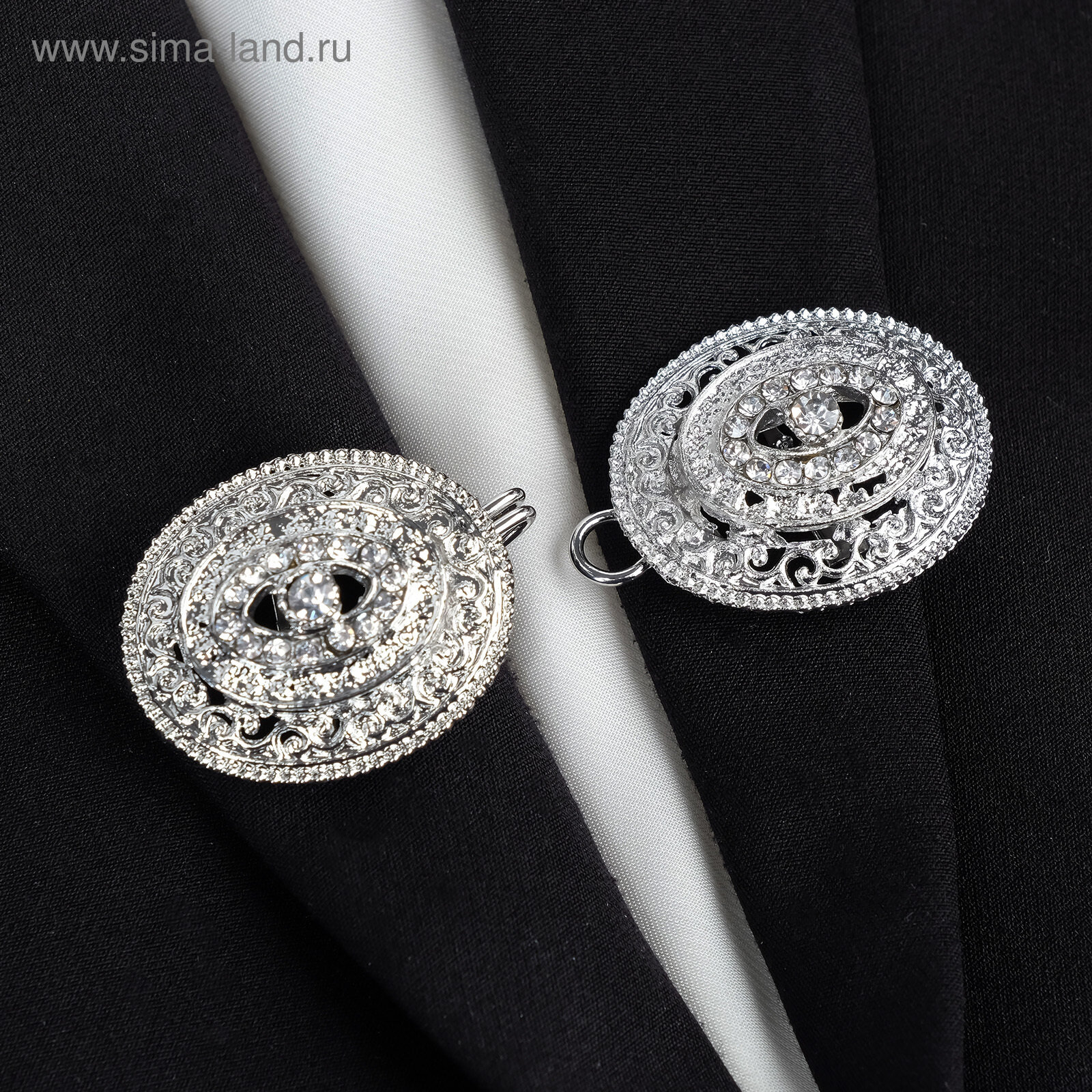 Брошь, стразы