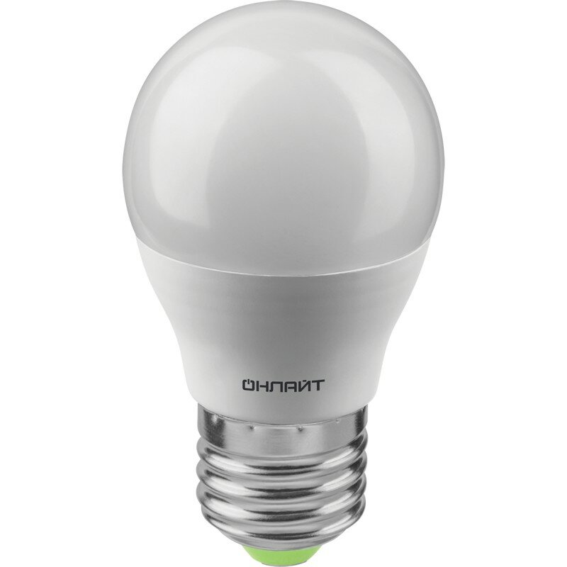 Светодиодная лампа шар онлайт 90 065 OLL-G45-12-230-6.5K-E27-FR, цена за 1 шт.