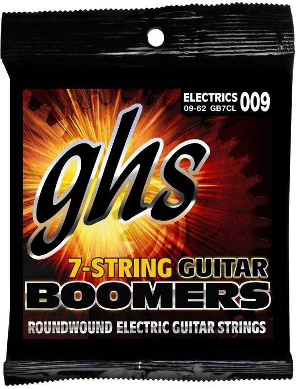 Струны для электрогитары GHS 7-String Boomers GB7CL 9-62