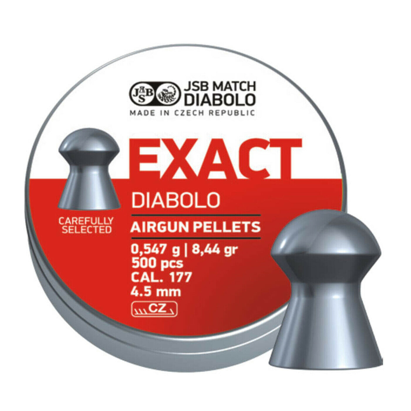 Пули для пневматики 4.52 мм JSB Exact Diabolo, 0,547 г, 500 шт