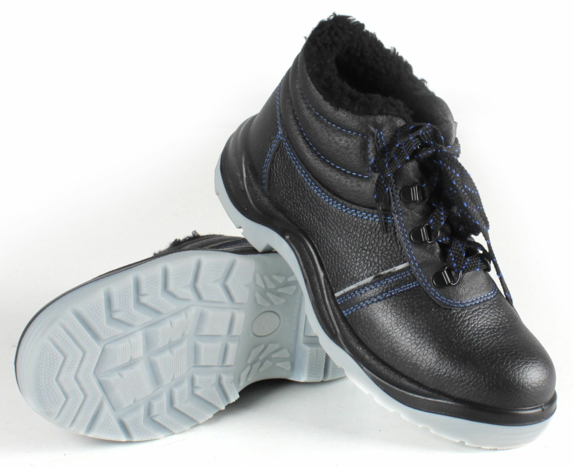 Ботинки рабочие зимние, кожа, ПУ/ТПУ, МП, иск. мех, 14Т