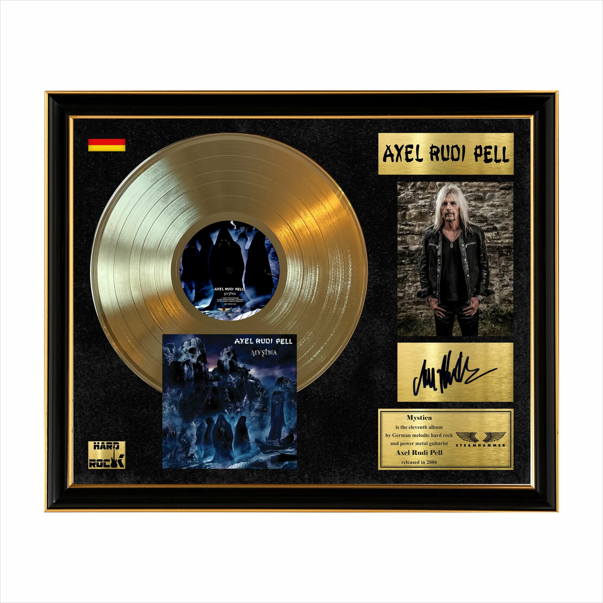 Axel Rudi Pell золотой винил в раме