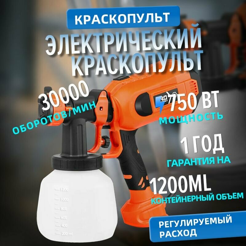 Профессиональный краскопульт электрический промышленный — купить по ...