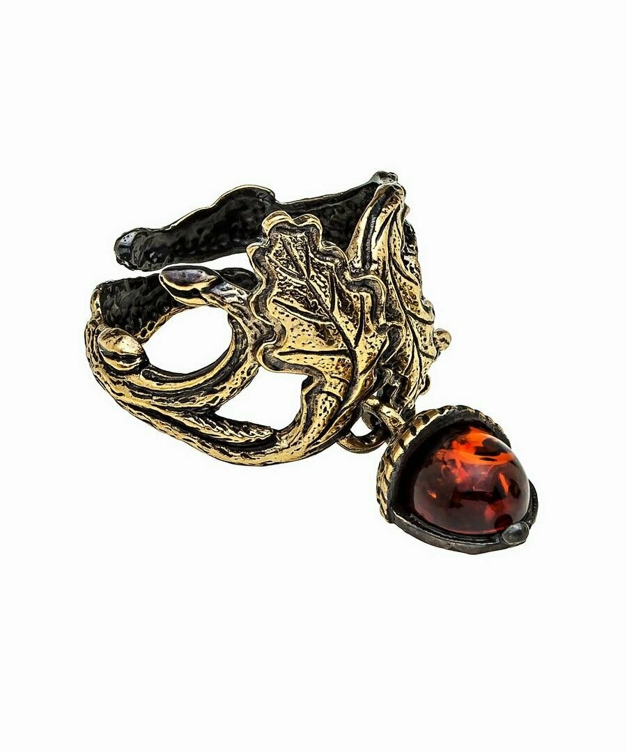 Кольцо, янтарь