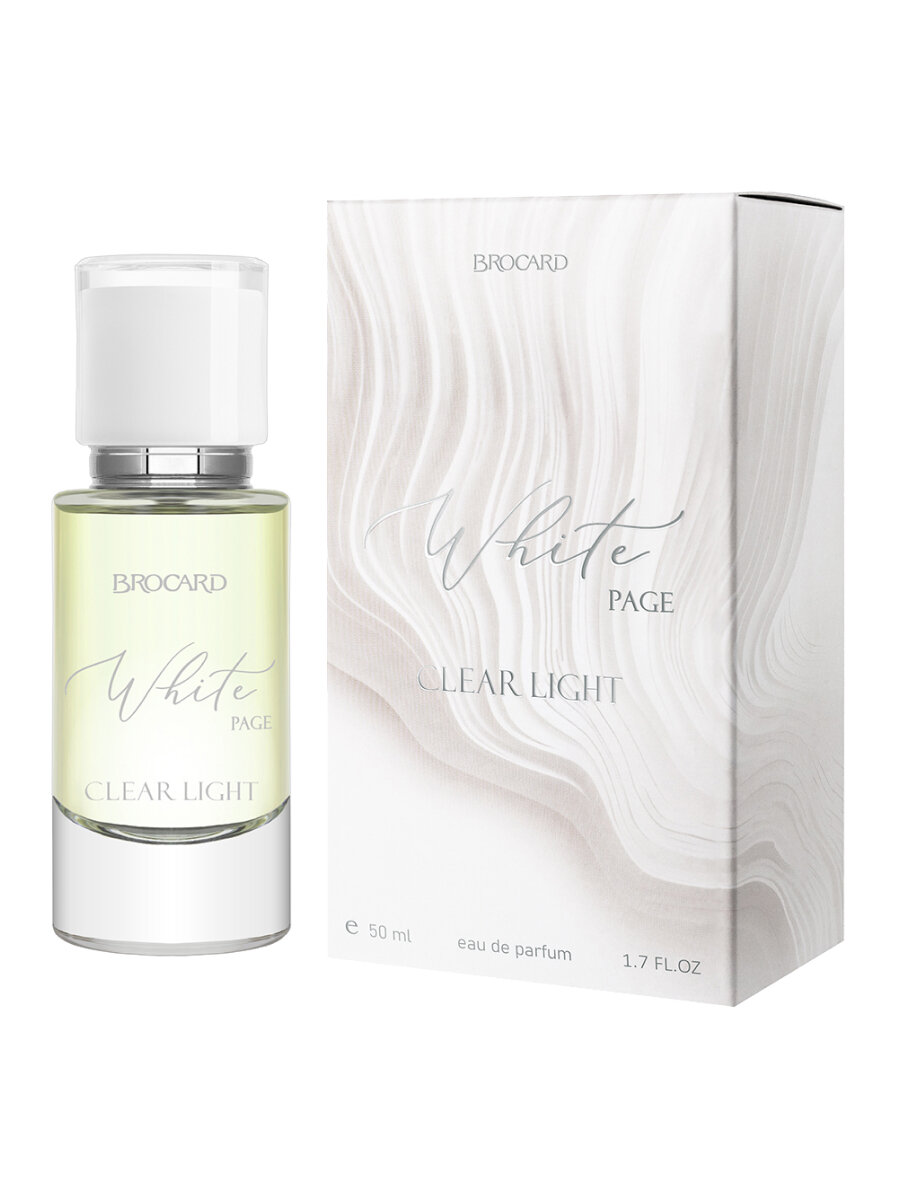 Парфюмерная вода Brocard "White Page Clear Light", флакон-спрей, 50мл