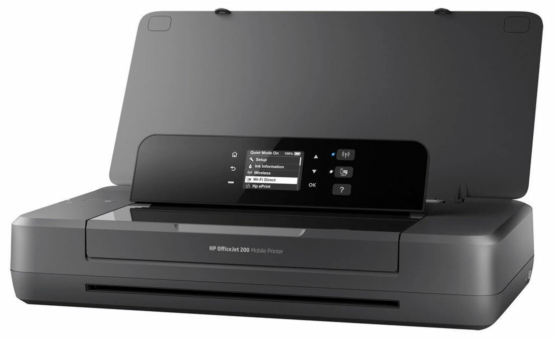 Принтер струйный HP OfficeJet 200 (CZ993A#BHC), A4, WiFi, черный