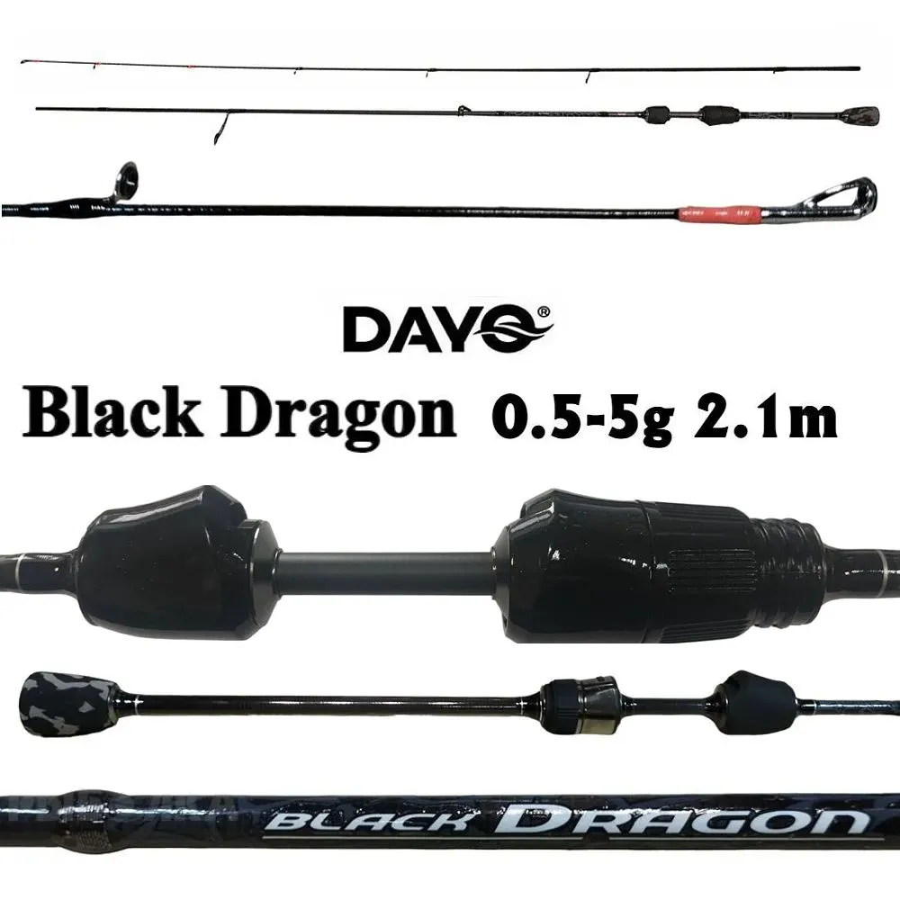 Спиннинг Dayo Black Dragon, тест 0,5-5гр, 2.1м