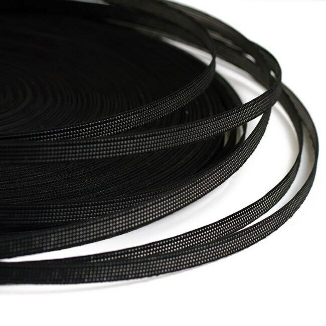 Регилин жесткий шир.8мм цв. черный упак.45 м