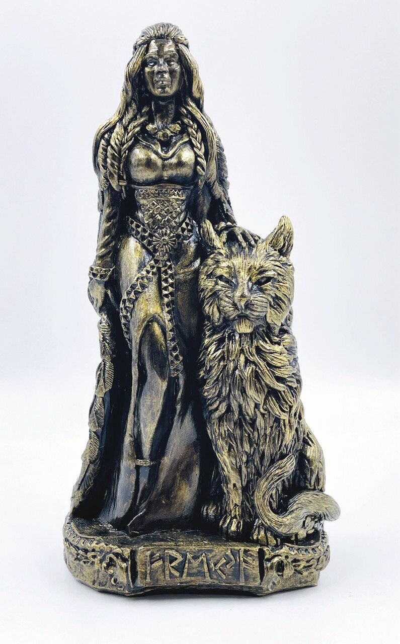 Скандинавская богиня красоты Фрейя 18см, женский амулет, ручная работа