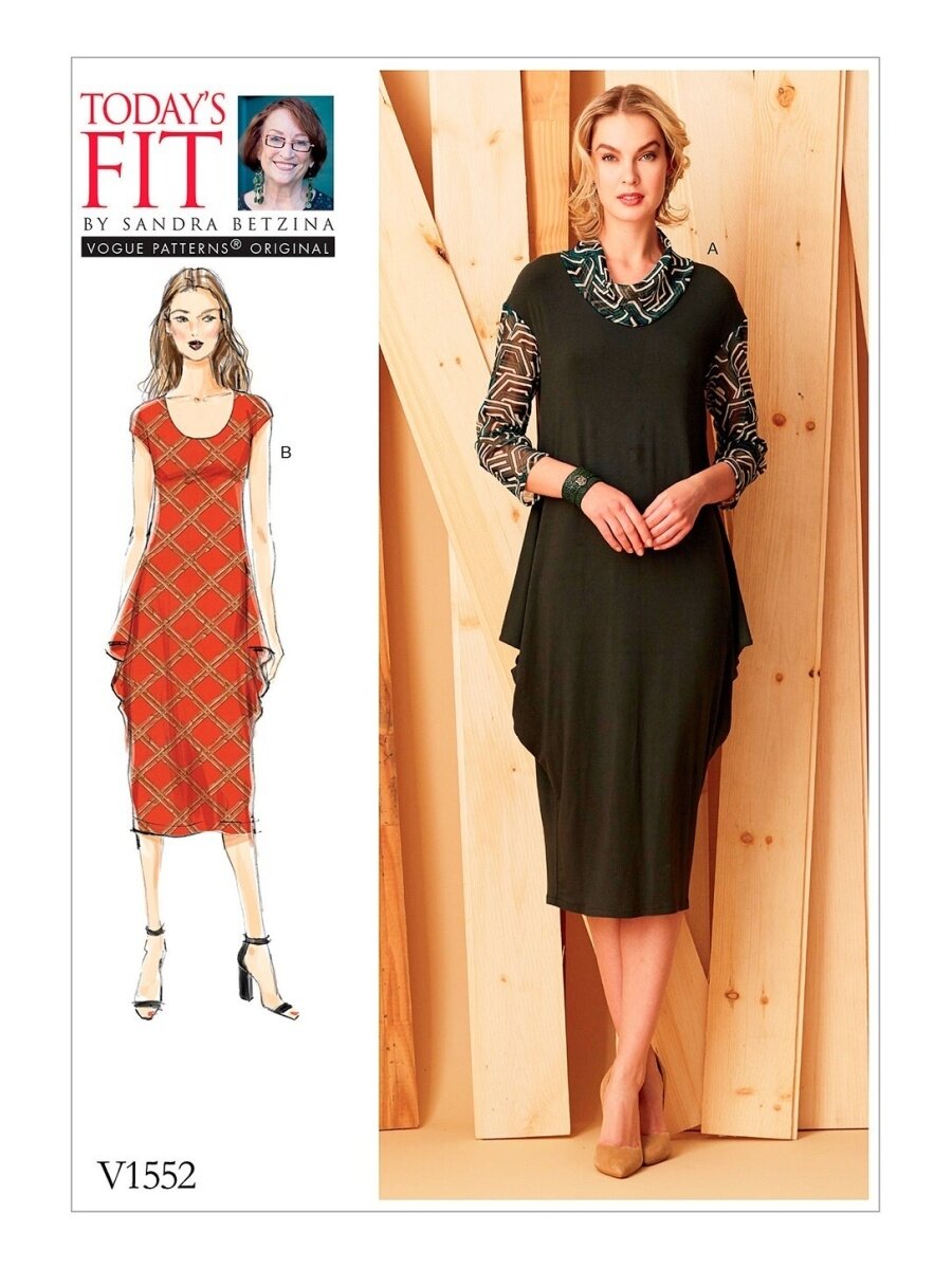 Выкройка VOGUE №1552 Платье