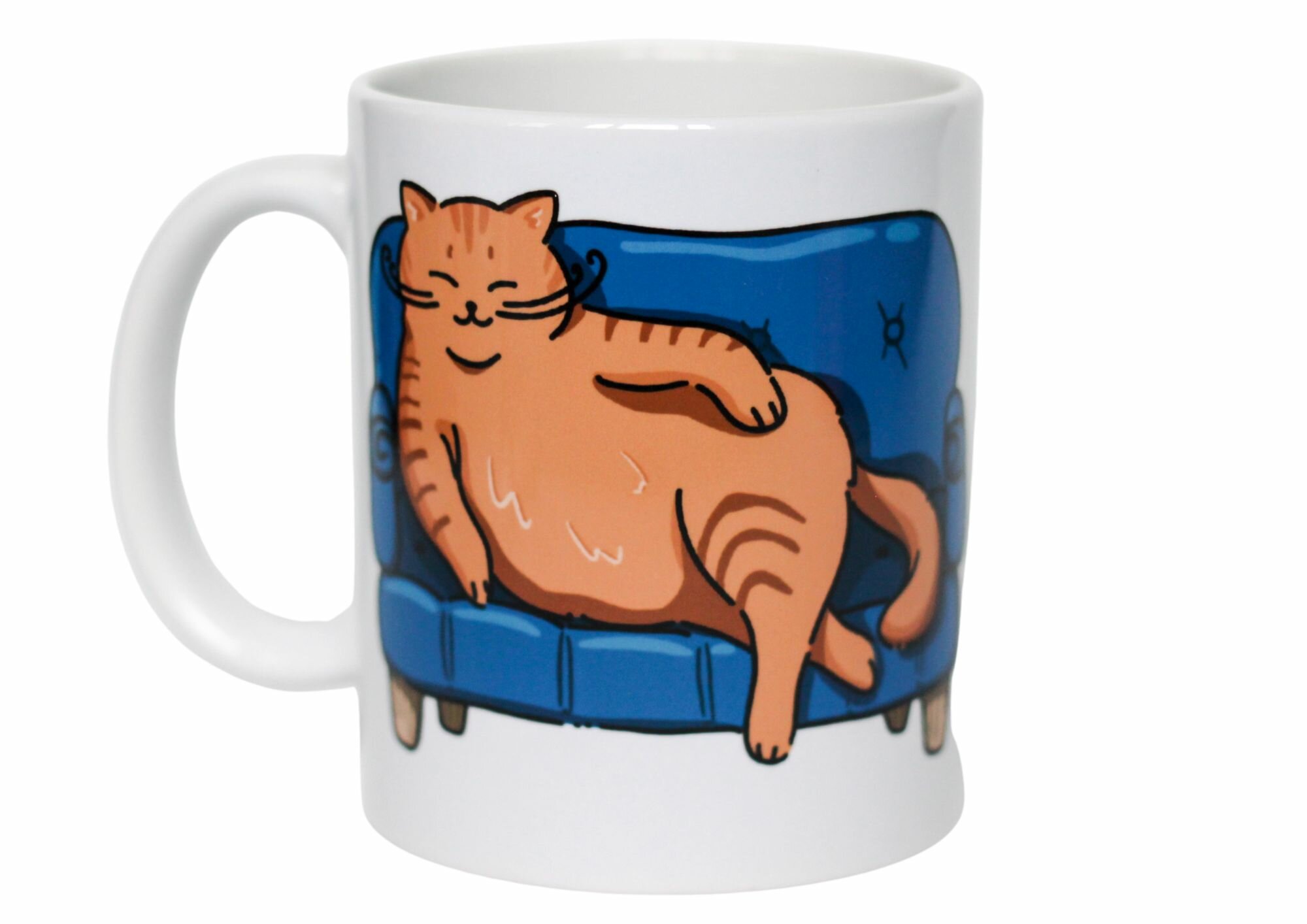 Кружка "Много работаю, чтобы у моего кота была лучшая жизнь"