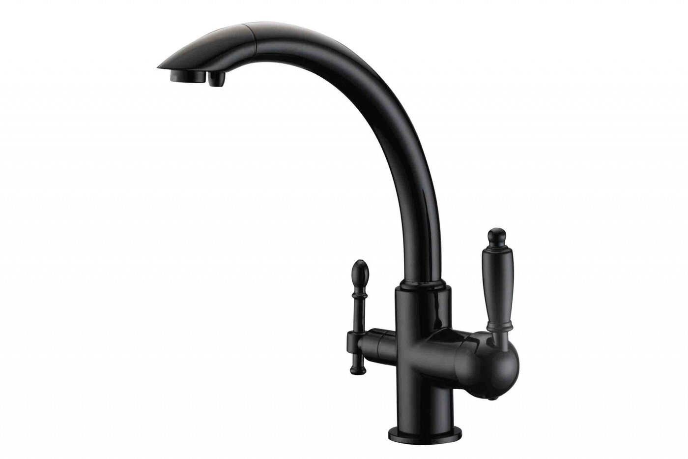 Смеситель для кухни под фильтр ZorG Sanitary ZR 314 YF-33 BLACK