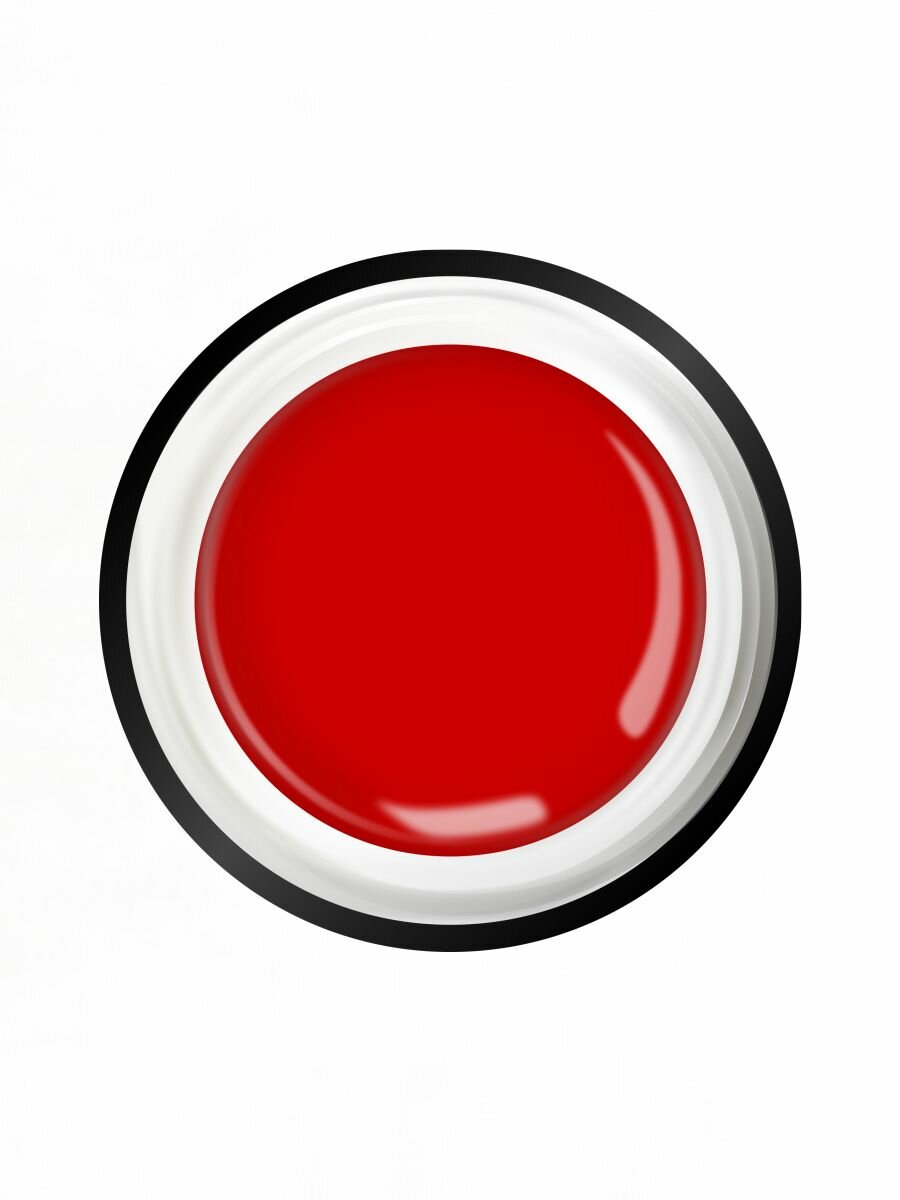 Nail Club Гель-краска для ногтей с липким слоем GO-13 Red, 5 мл.