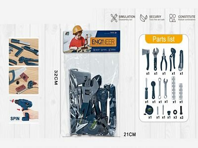 Детский набор инструментов "Мастер" (21 предмет пакет) (Арт. 2172719)