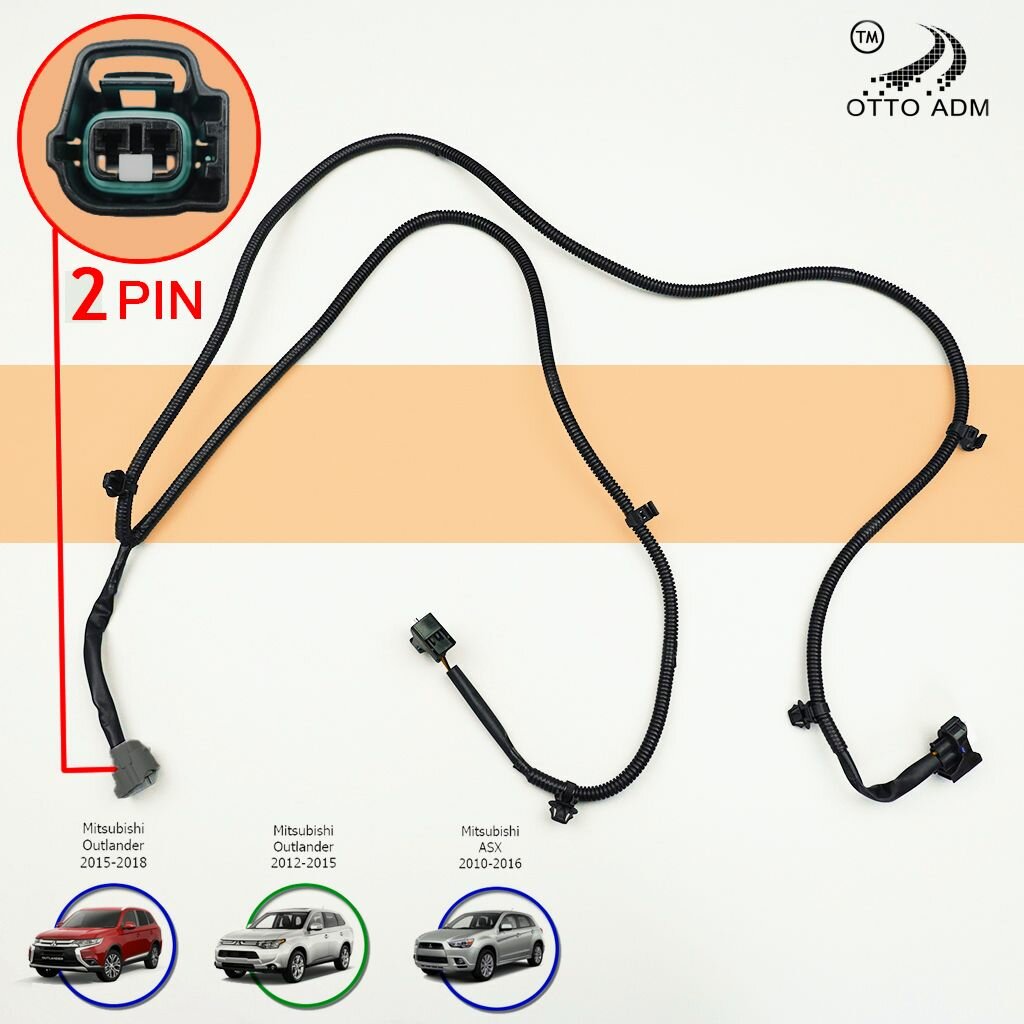 Проводка, жгут ПТФ для Mitsubishi Outlander ASX на 2 контакта, электропроводка противотуманных фар для Митсубиси Аутлэндер 8518A104