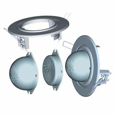 МК-1 кольцо монтажное yнивepcaльнoe (кpoнштeйн) для установки извещателей в подвесной потолок для ПКИ-1,2,3, Филин, СИ-1,3, ИП212-88м, ИП212-188 Комтид