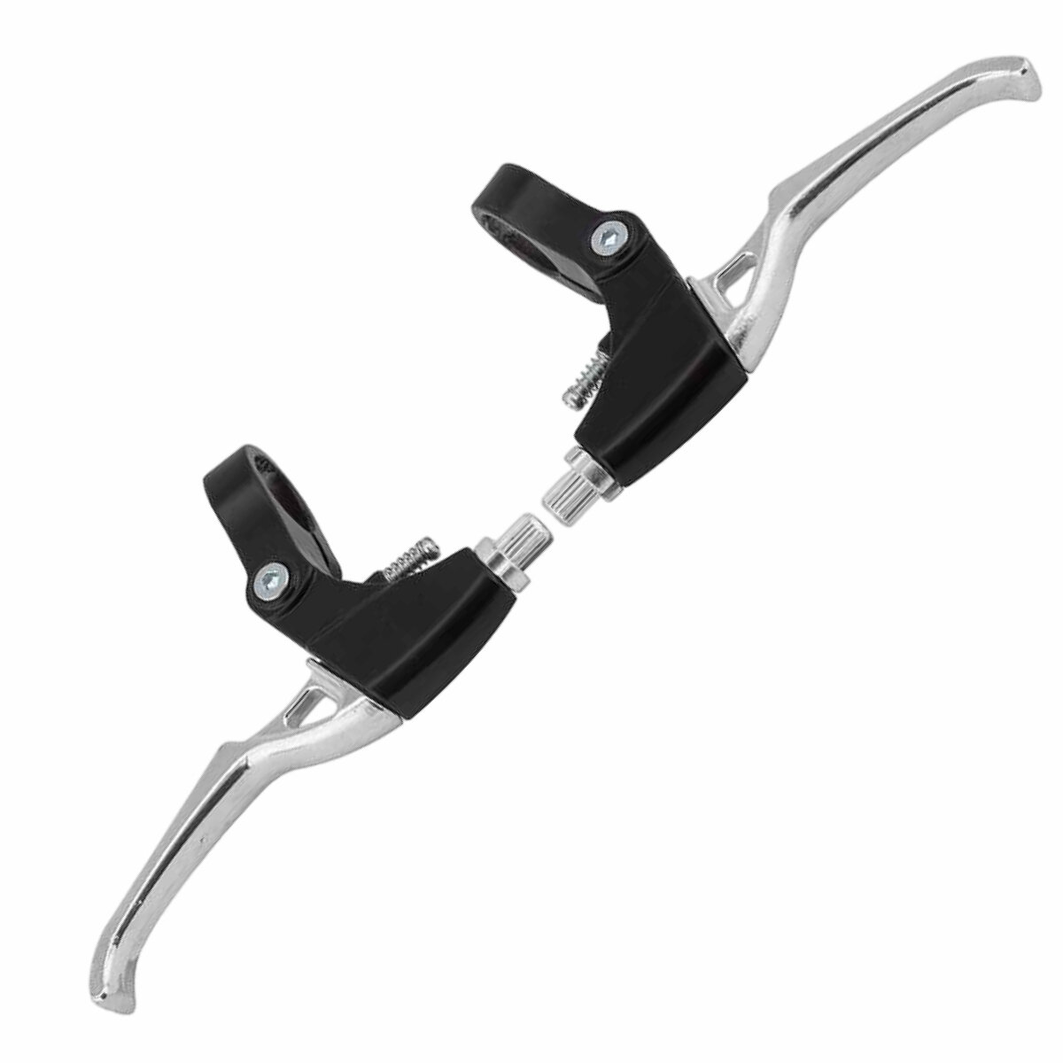 Ручки тормоза на велосипед CLARKS CLK2B V-brake/кантилевер, алюминиевые, черно-серебристые (3-272)