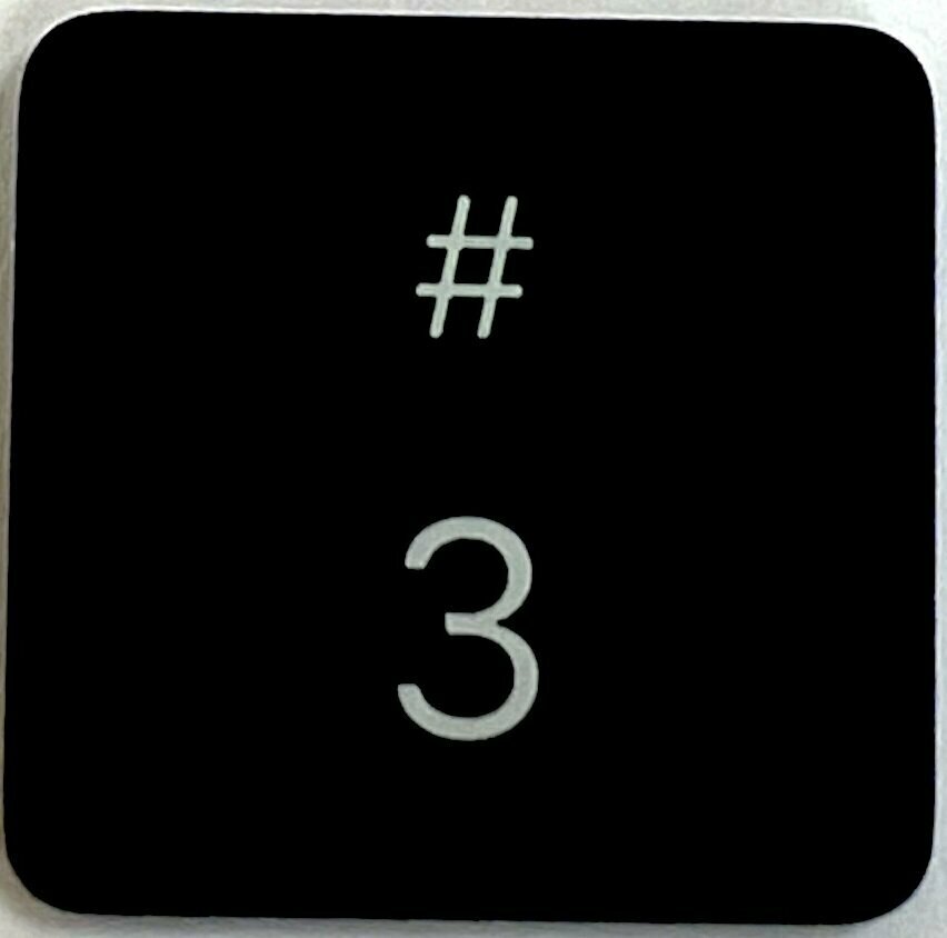 Кнопка клавиша US 3№ Macbook Air, Pro M1 2019-2022