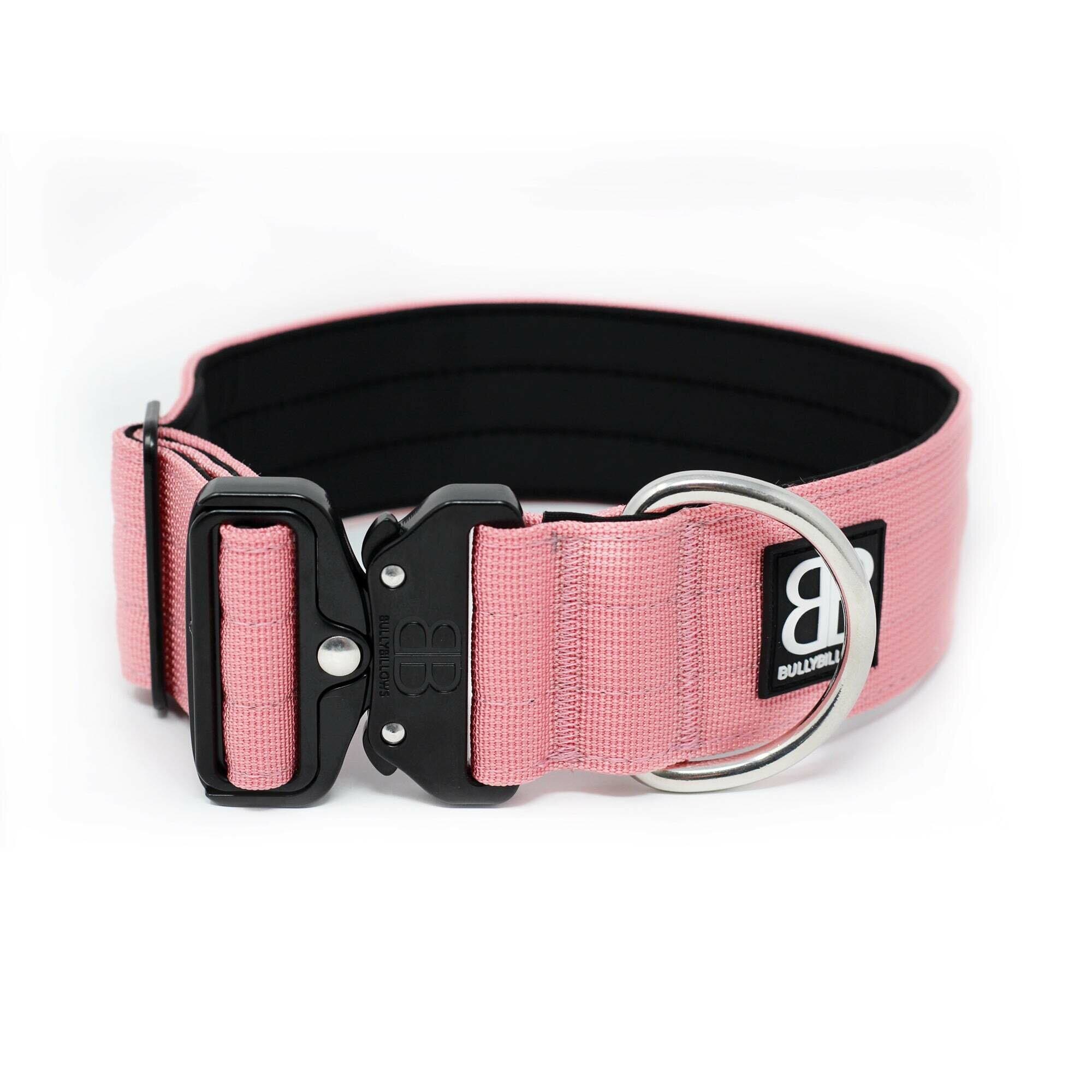 Ошейник Combat 5 см BullyBillows (розовый / L)