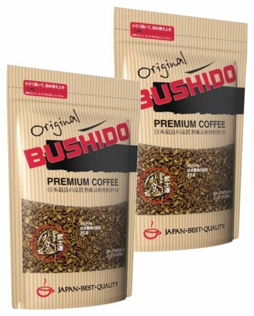 Кофе растворимый Bushido Original, 75г х 2шт