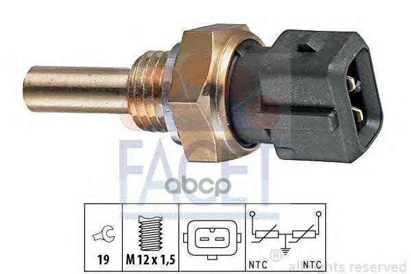 Датчик температуры ALFA ROMEO 155 2.5 V6 (167. A1) Facet арт. 73192