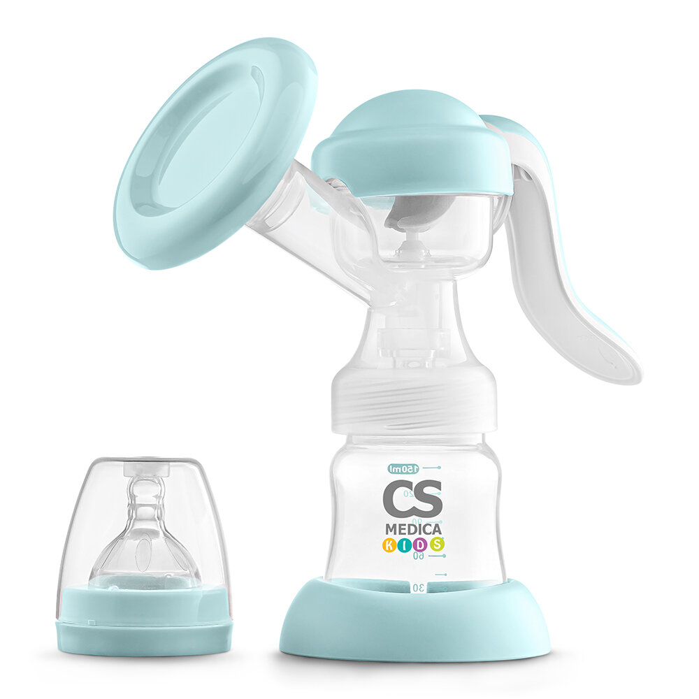Молокоотсос CS-Medica KIDS CS-41, силиконовый, ручной, с мерной шкалой