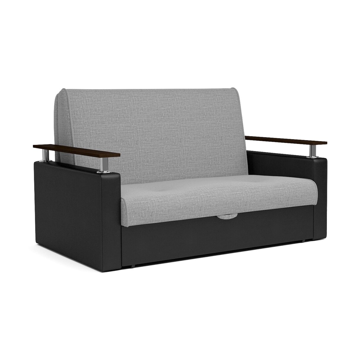 Диван Сток Диванов Техас Grey серый 145 см, механизм аккордеон, с ящиком для хранения