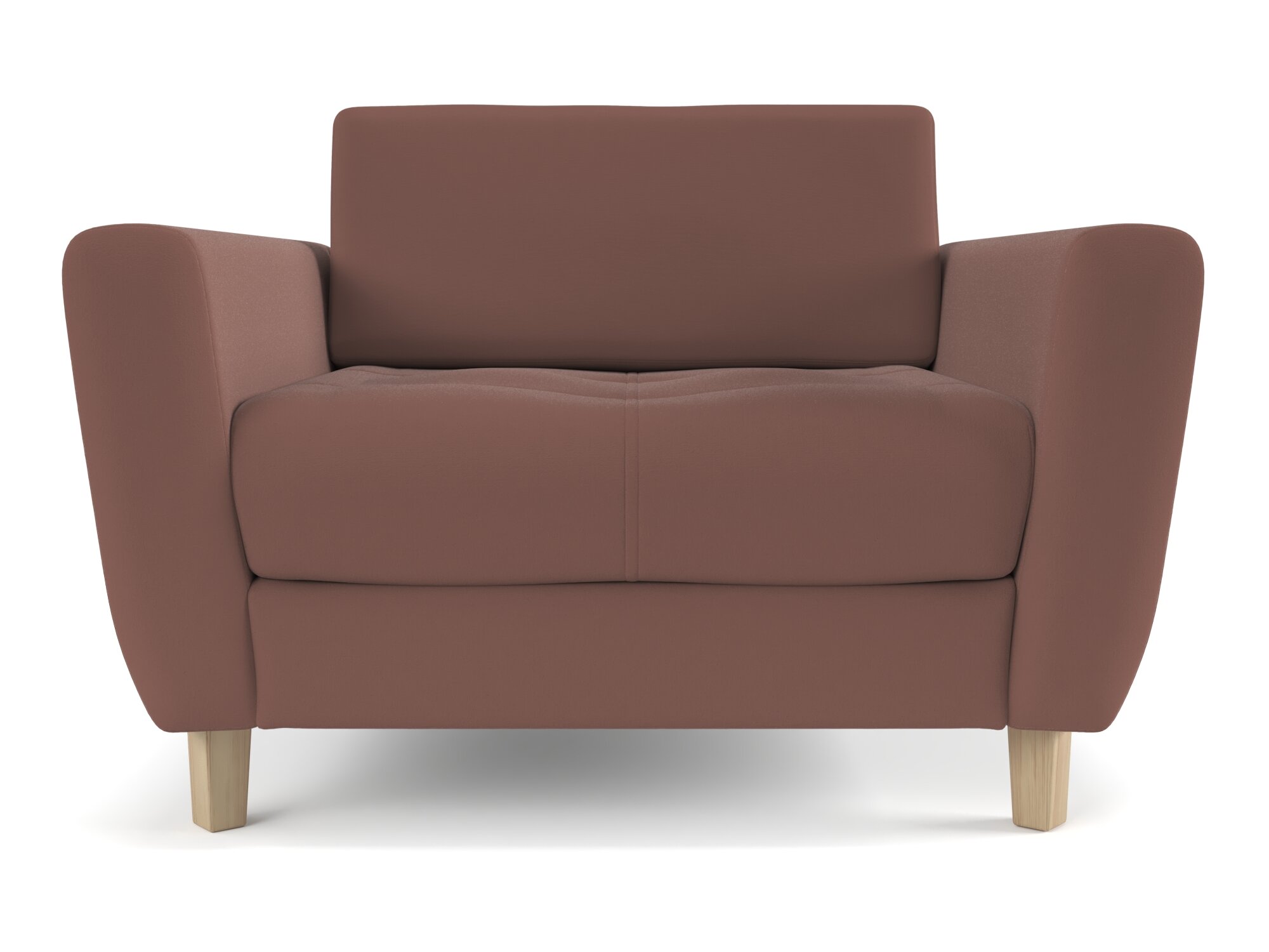 Мягкое кресло Soft Element Герберт Terra, терракотовое, велюр, деревянные ножки, современный стиль скандинавский лофт, для дома, в гостиную, офисное, для салона красоты, для кафе и ресторанов