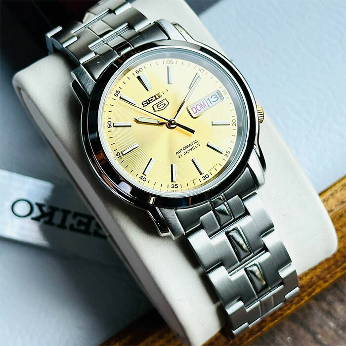 Наручные часы SEIKO SEIKO 5, золотой, серебряный — фото 1