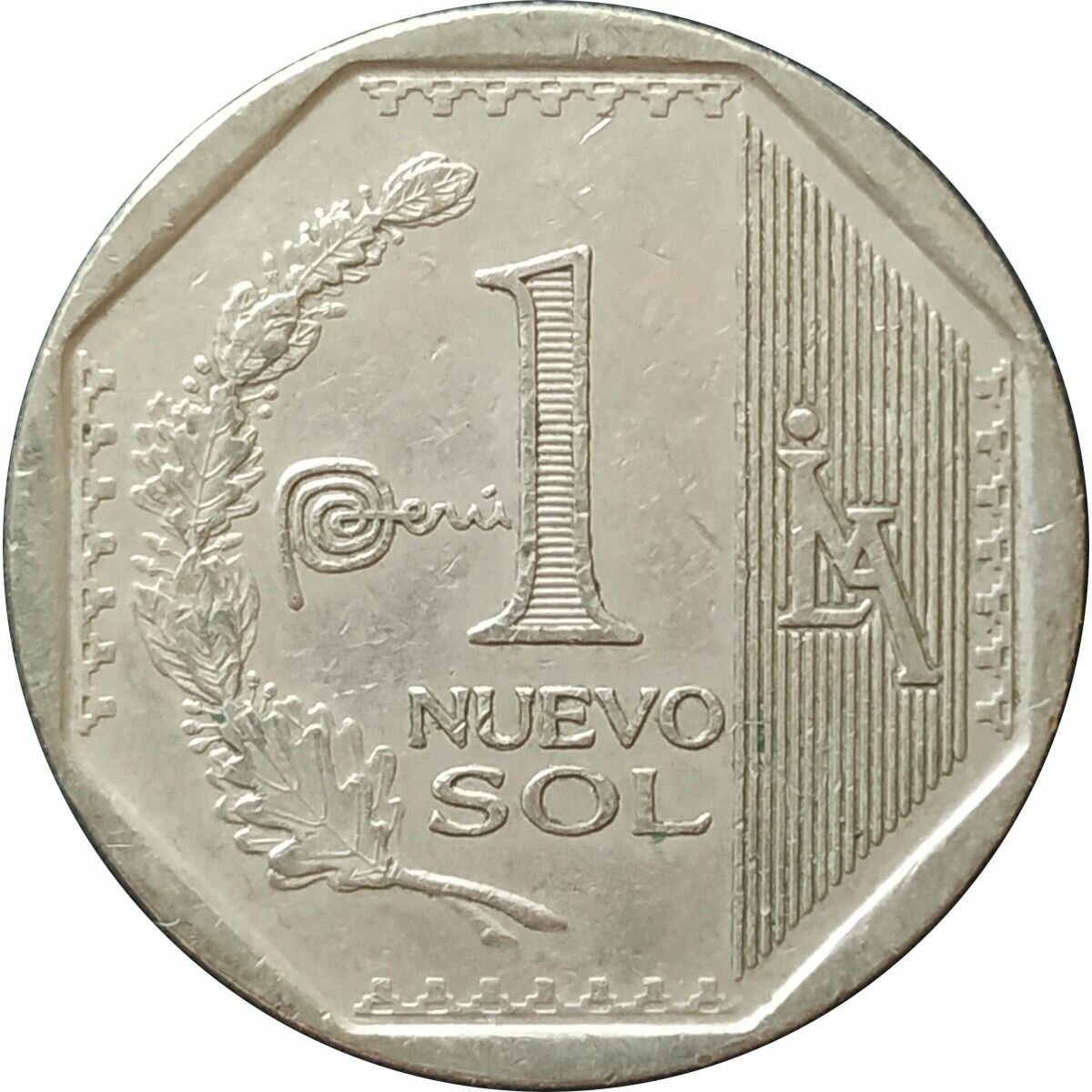 1 новый соль 2012 Перу из оборота