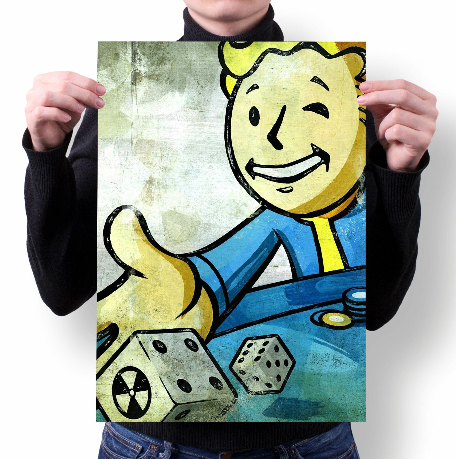 Плакат формата А4 с принтом "Fallout", Фоллаут