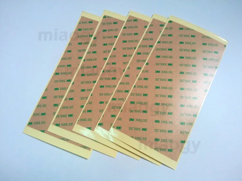 3M 9495LE прозрачный двухсторонний скотч 10x20 см 12 sheets 100x200mm