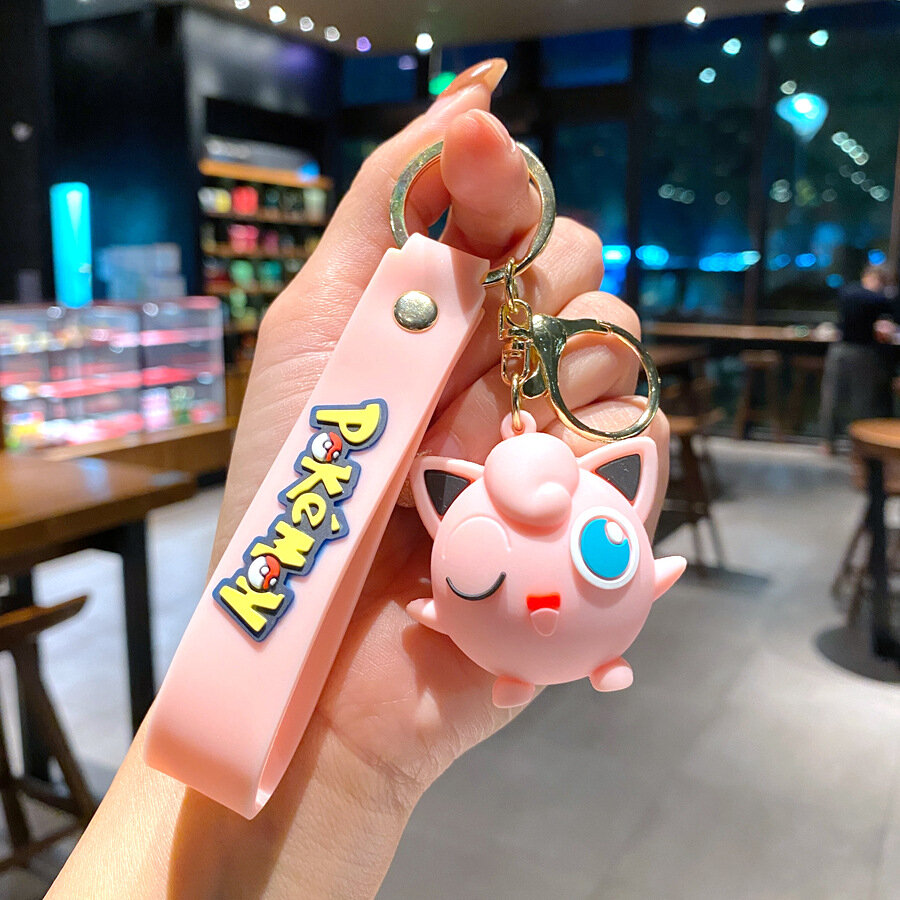 Брелок с изображением Пикачу из Pokémon, милая плюшевая игрушка Псайдак и Касперский, подходит для мальчиков и девочек, украшение для рюкзака.