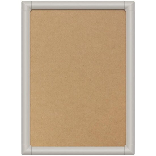 Рамка Attache A3 пласт. клик-профиль, углы прямоугольные, цвет серый