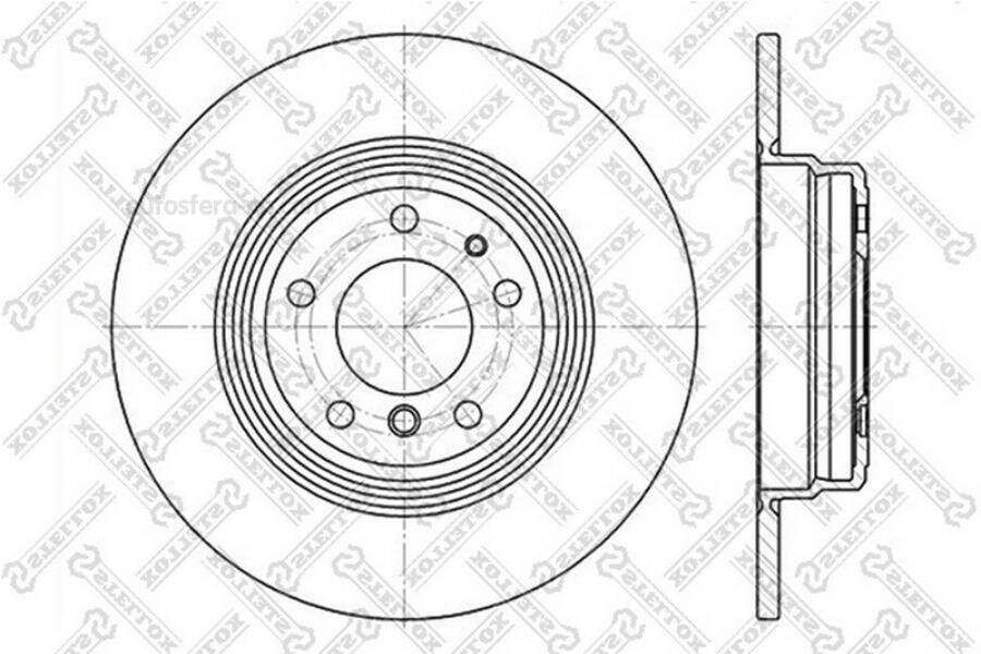 STELLOX 60201533SX диск тормозной задний!\ BMW E38/E31 2.8-5.0 M51-M62/M70/M73 89>