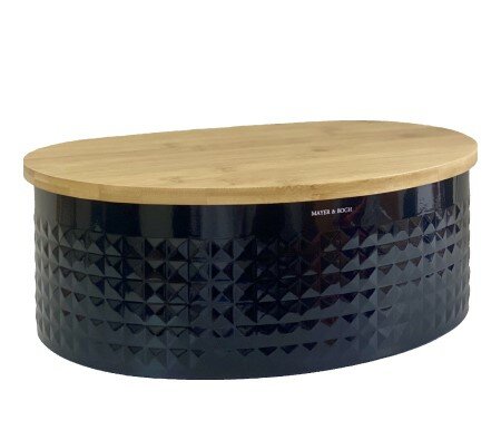 Хлебница металлическая с крышкой