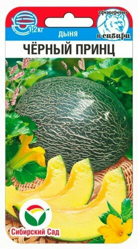 Семена Дыня Черный принц 5шт (Сибирский Сад)