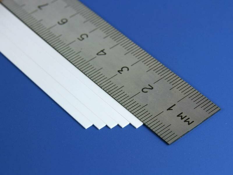 Полоска пластиковая 0.5х2.5 мм, 10 шт