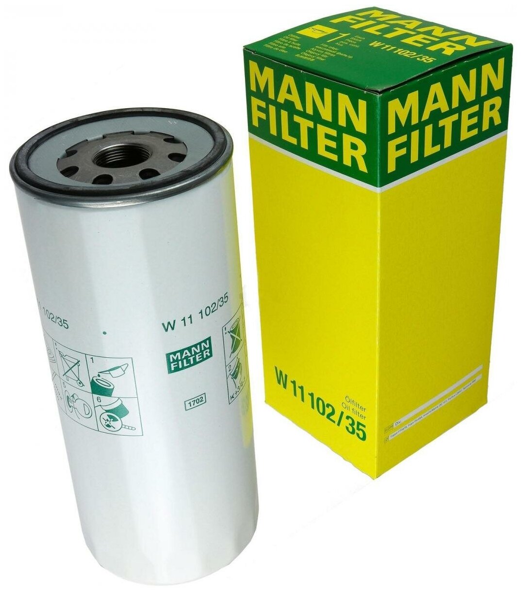 Масляный фильтр MANN-FILTER W 11 102/35 1106795S01 108/93/103/261