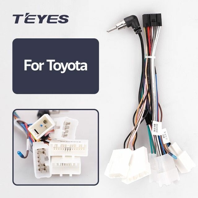 Провод питания на автомобиль Toyota 16pin для подключения Android автомагнитолы