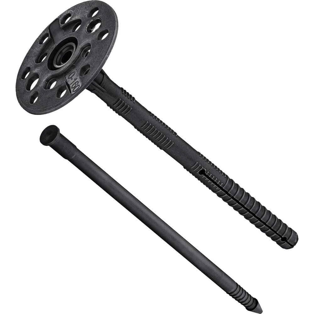 Дюбель для теплоизоляции Tech-Krep с пласт. гвоздём 10x160 (30 шт) - пакет ECOPLAST 154327, 60 мм