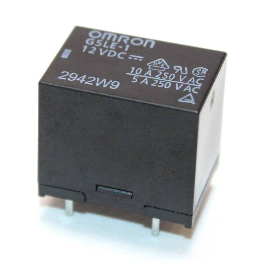 RELAY G5LE112DC, Реле, R_G5LC1EU, OMRON, (упр:12В/DC, комм: 10A/250В/AC, 1NO/1NO, AgSnO2, R-coil:360 Ом)