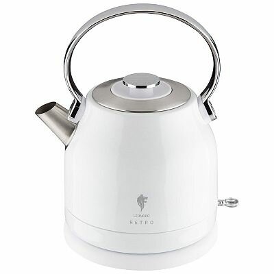 Чайник электрический Leonord, электрический чайник белый, электрочайник Ретро
