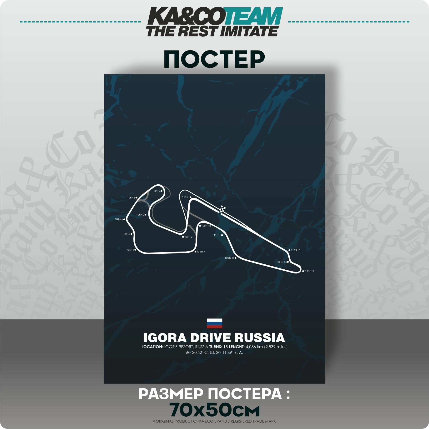 Плакат на стену постер интерьерный IGORA Drive