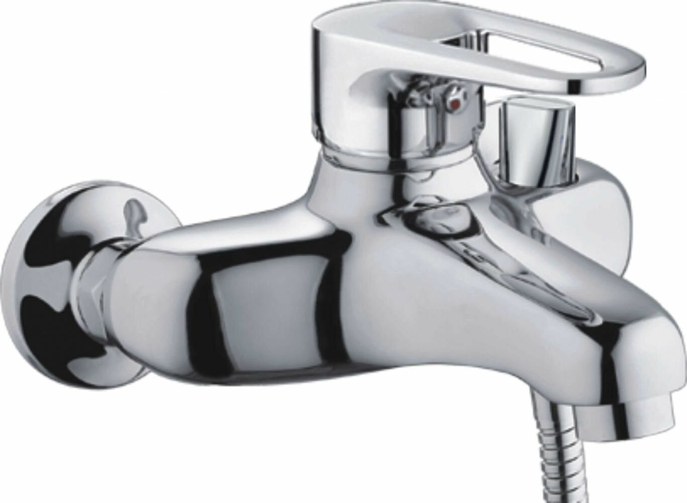 Смеситель для ванны Haiba HB3204 с коротким изливом, хром