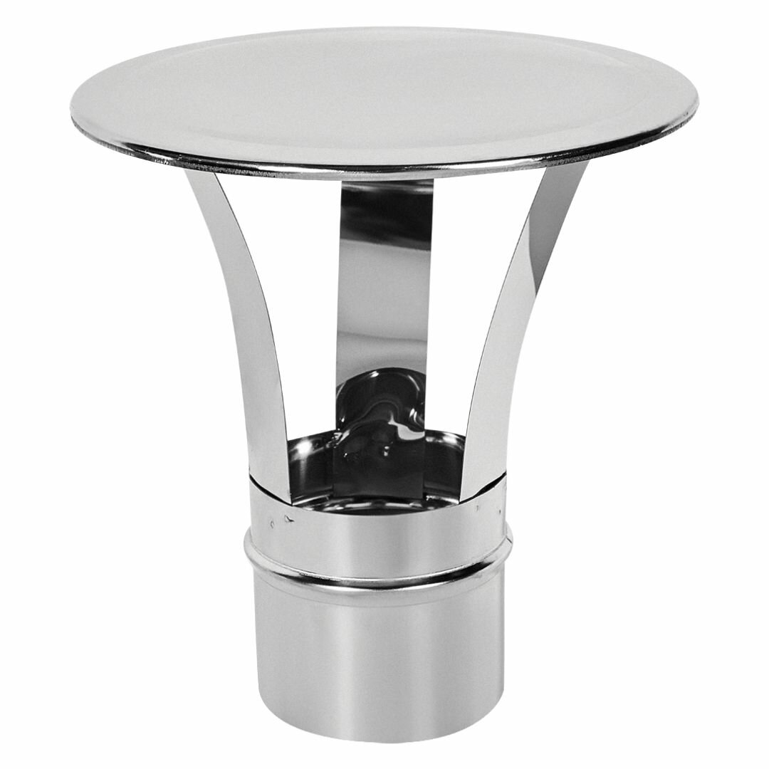 Зонт для вертикальной системы D=80, нерж. сталь, ROMMER